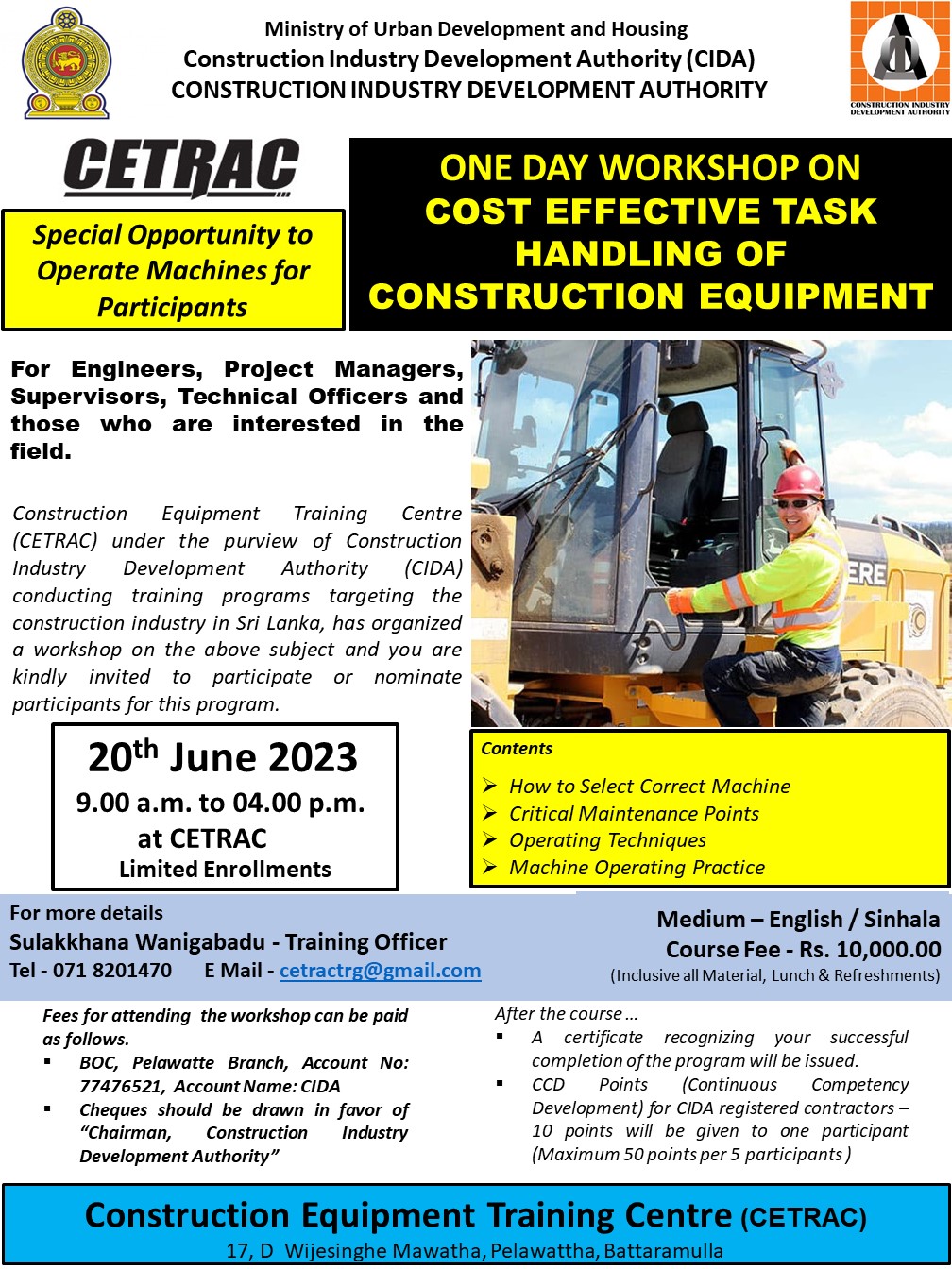 CCD Program : Construction Industry Development Authority