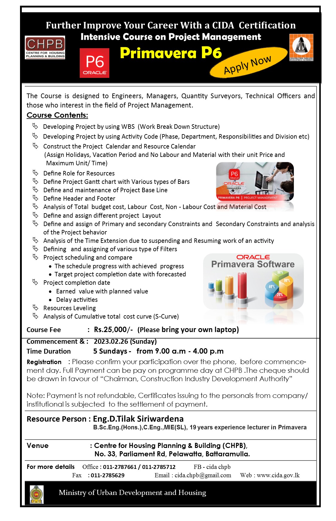 CCD Program : Construction Industry Development Authority