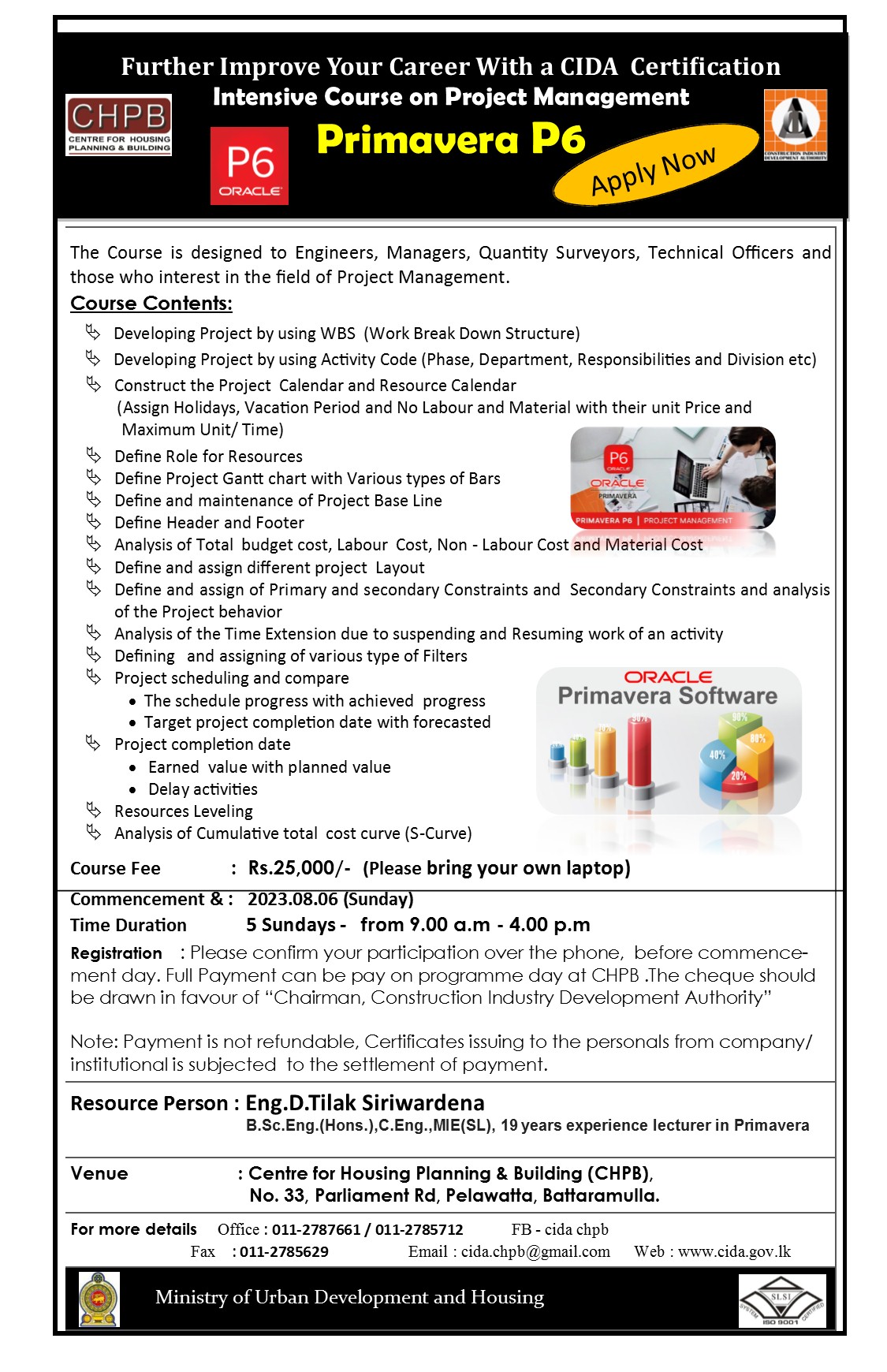 CCD Program : Construction Industry Development Authority