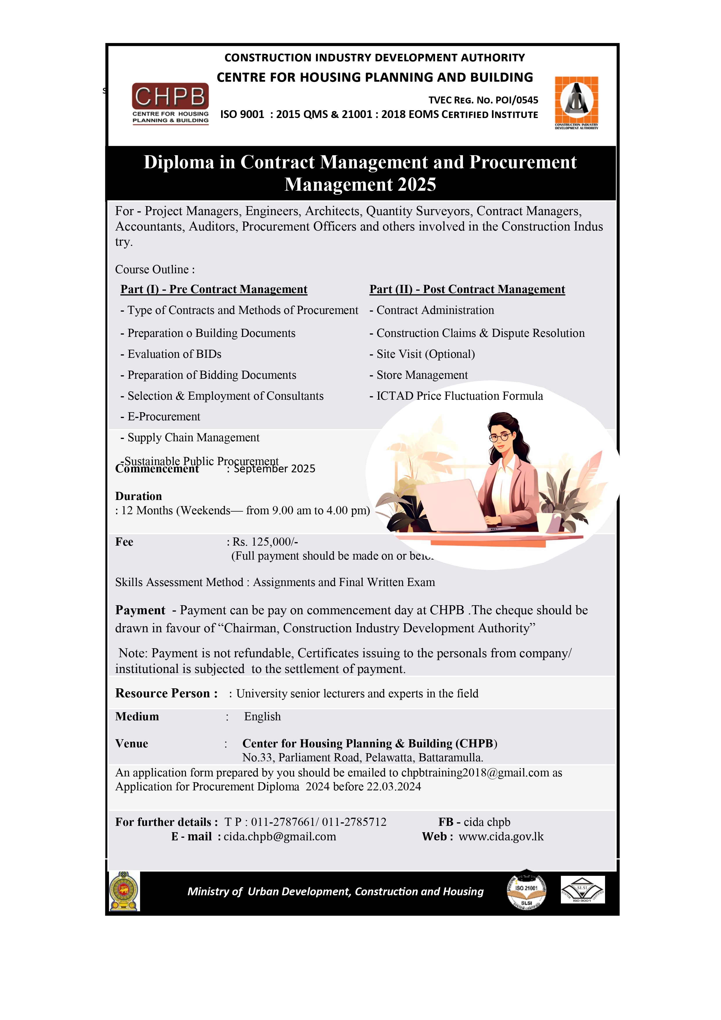 CCD Program : Construction Industry Development Authority