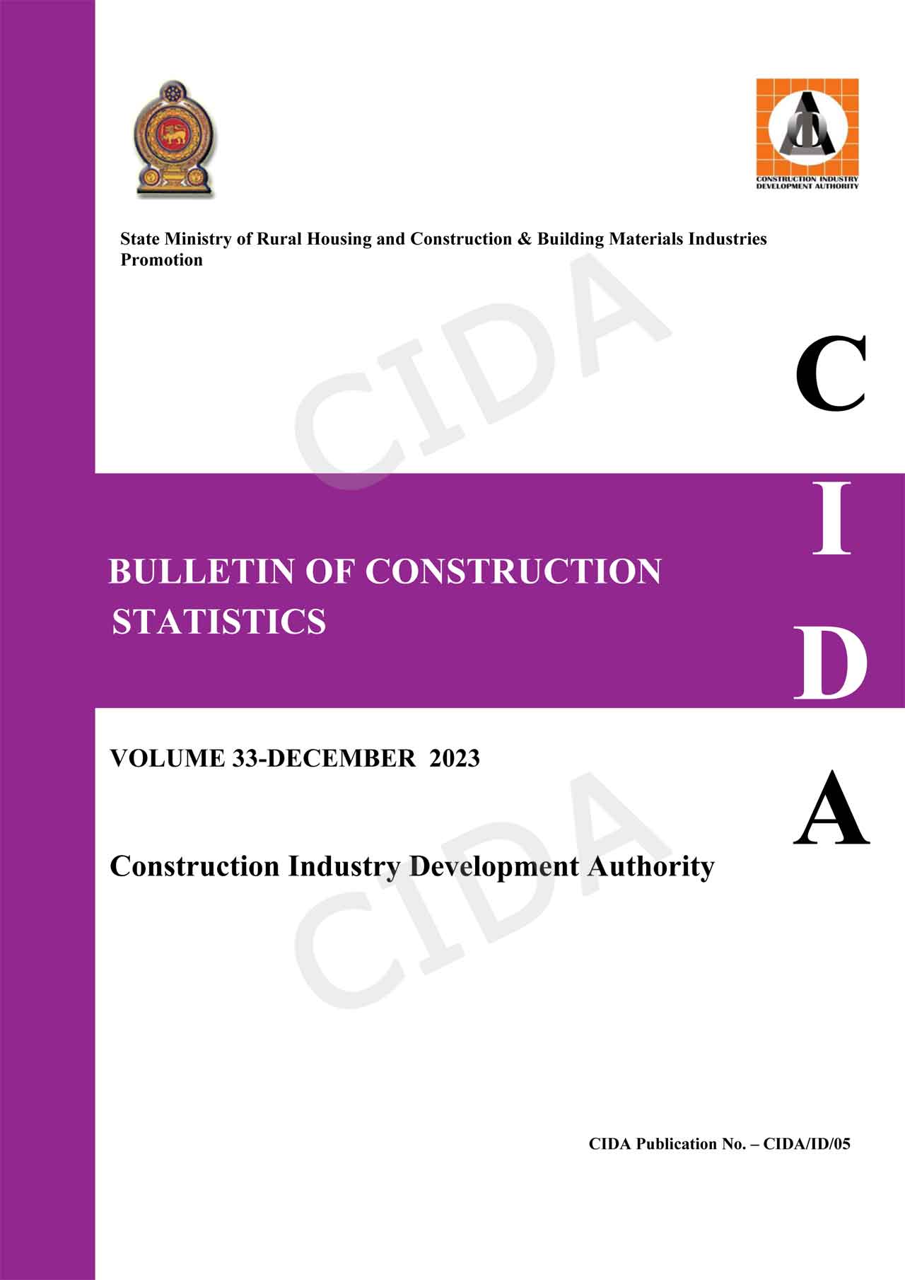 CONSTRUCTION STATISTICS - MAY