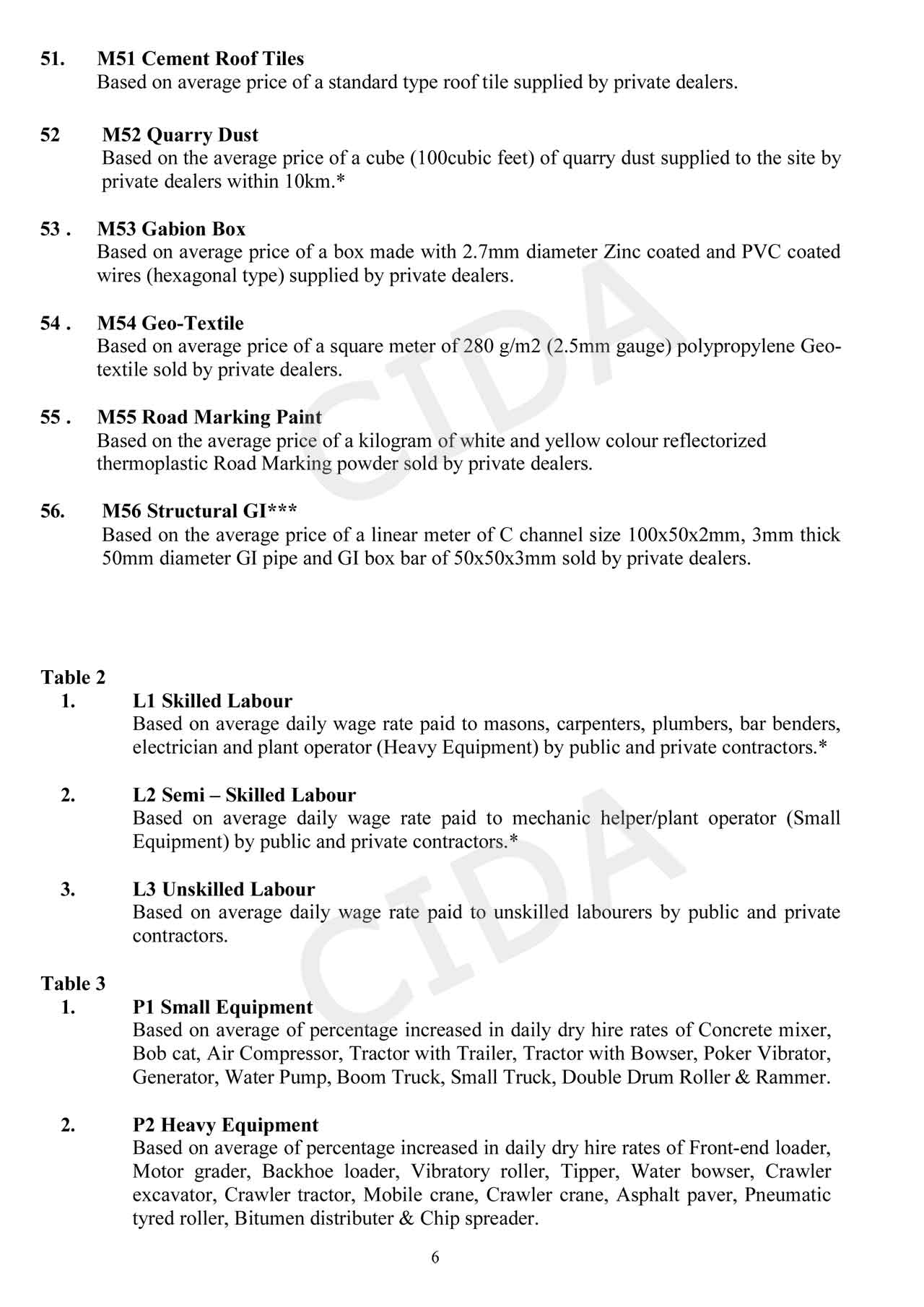CONSTRUCTION STATISTICS - OCTOBER
